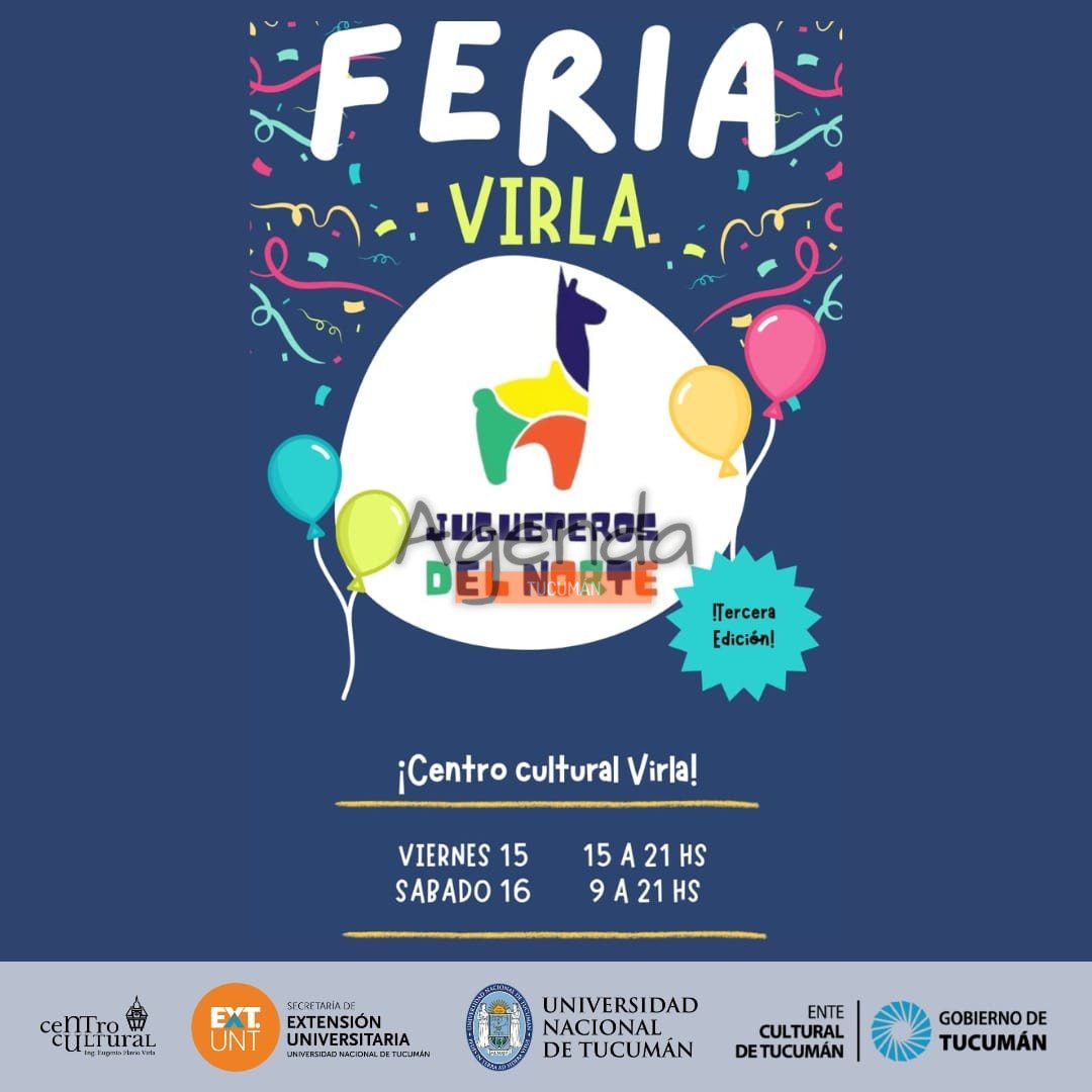 15 y 16 de noviembre| Feria Virla Jugueteros del Norte – Agenda Tucumán ...